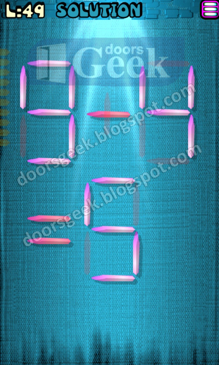 Matches Puzzle [Episode 3] Level 49 Solution ~ Doors Geek